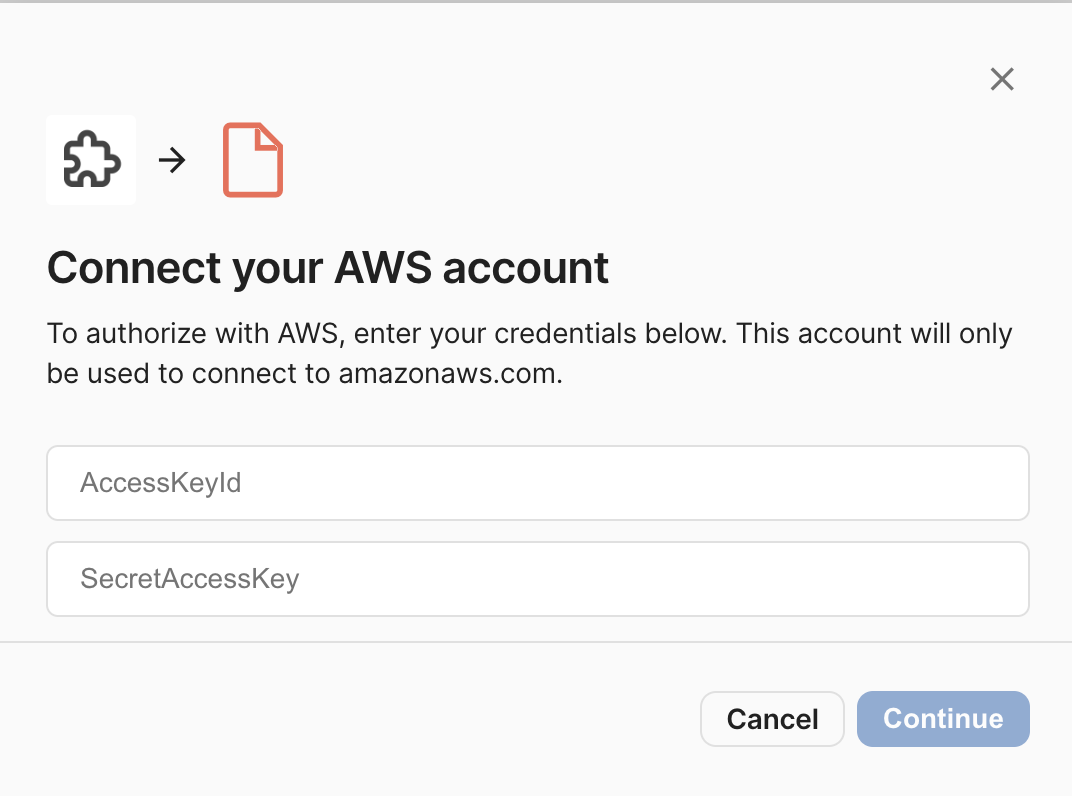 Authenticating using Amazon Web Services - Coda Pack SDK