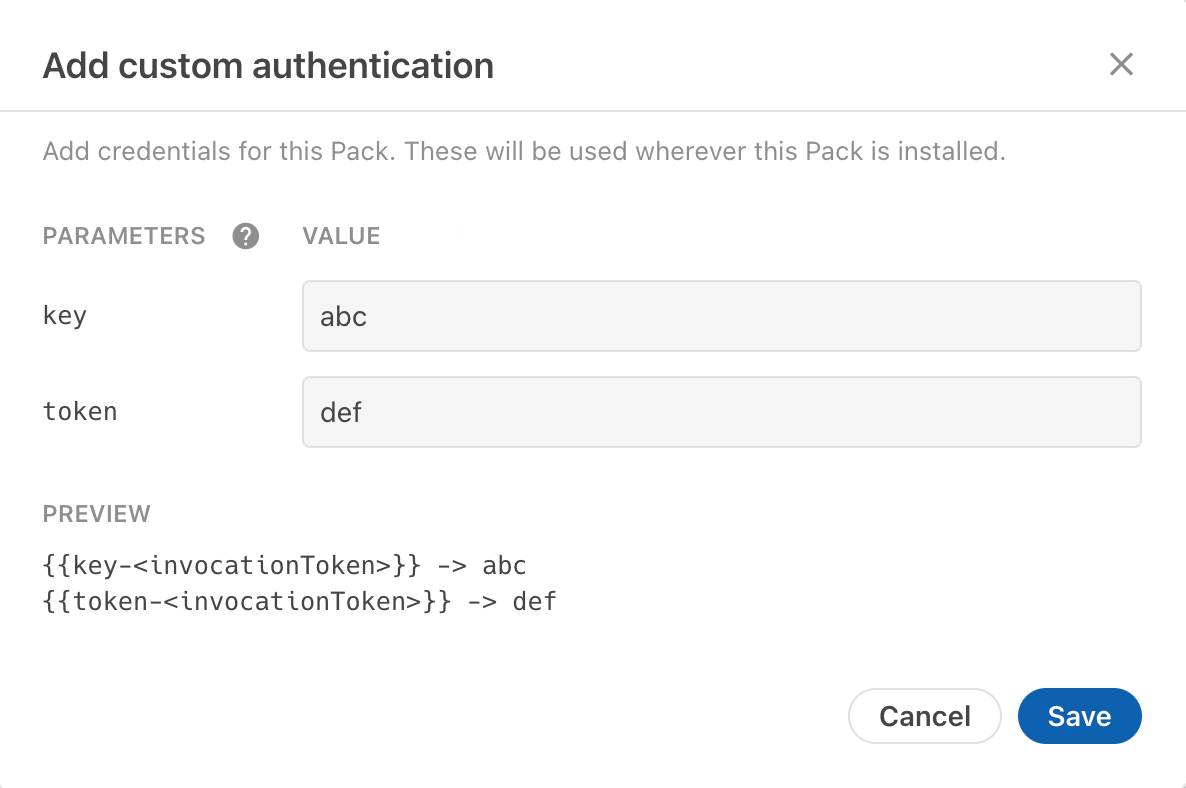 Authenticating with other services - Coda Pack SDK