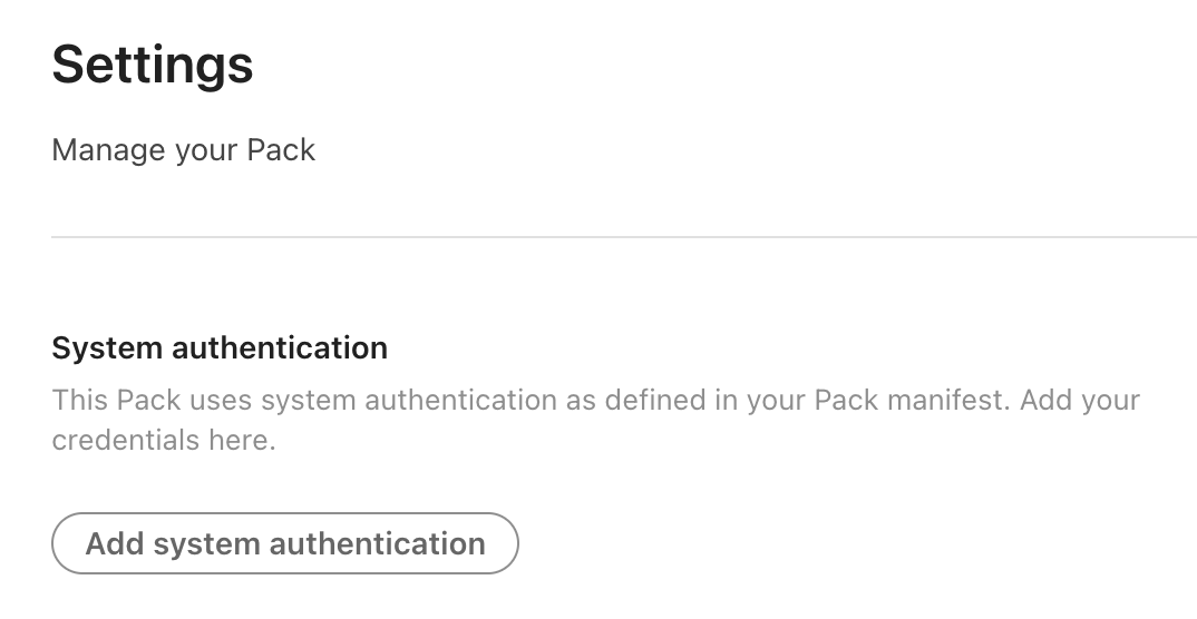 Authenticating with other services - Coda Pack SDK