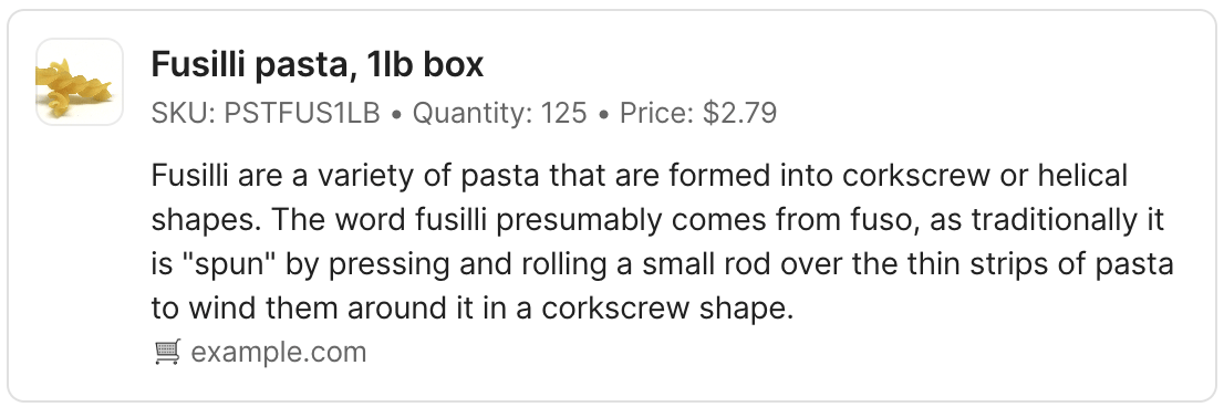 Preview content with rich cards - Coda Pack SDK