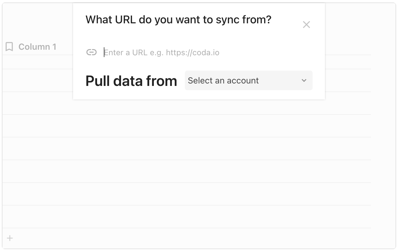 Creating sync tables with dynamic schemas - Coda Pack SDK