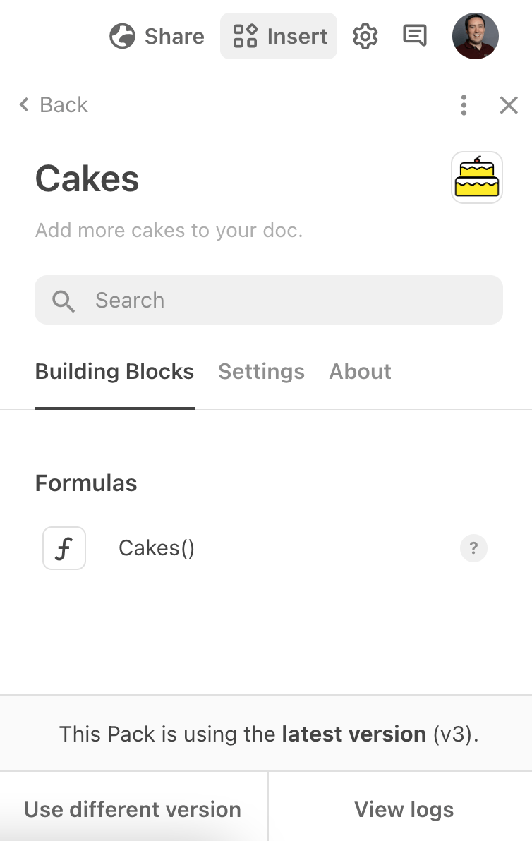 Pack maker tools - Coda Pack SDK