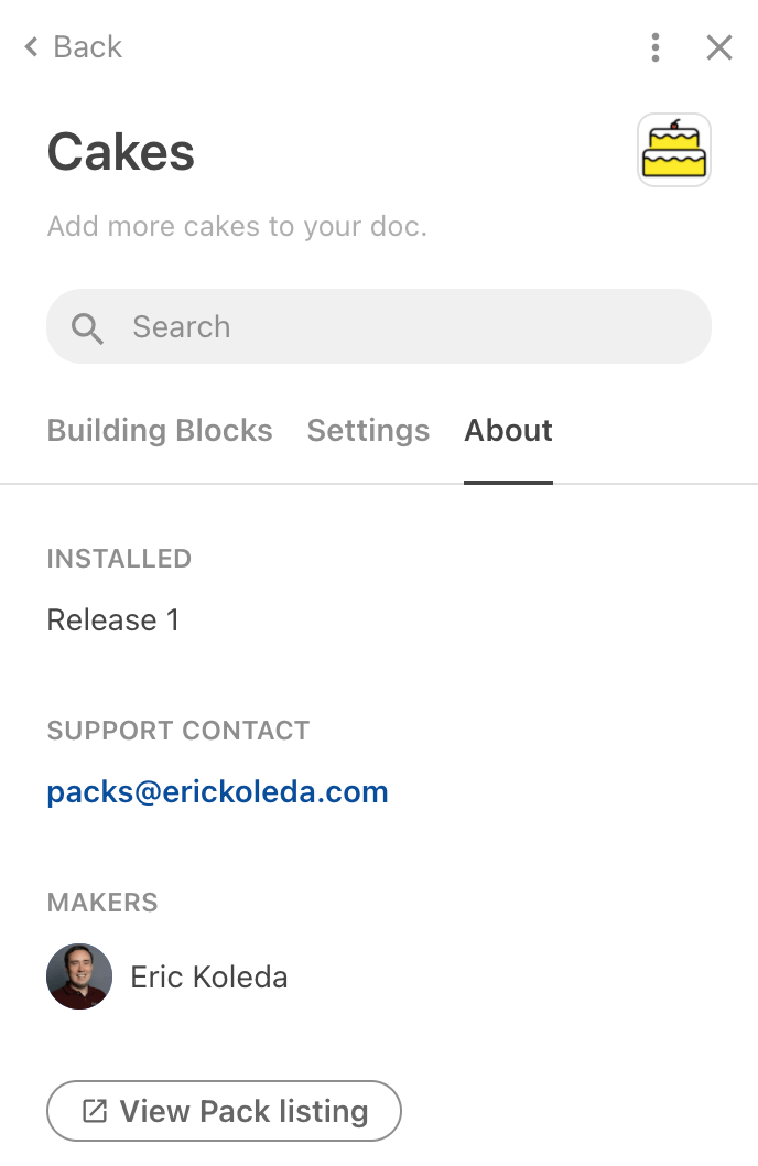 Managing versions and releases - Coda Pack SDK